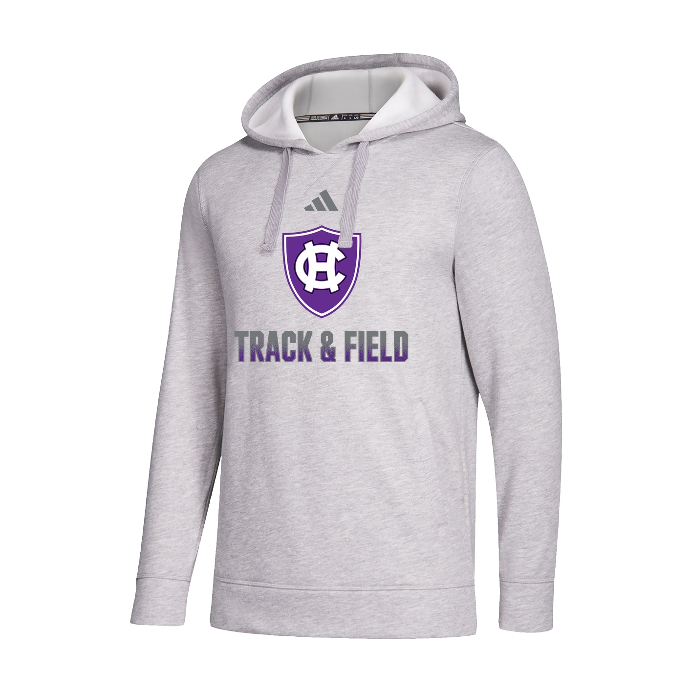 Men's Fleece Hood - medium grey heather - College of the Holy Cross ...