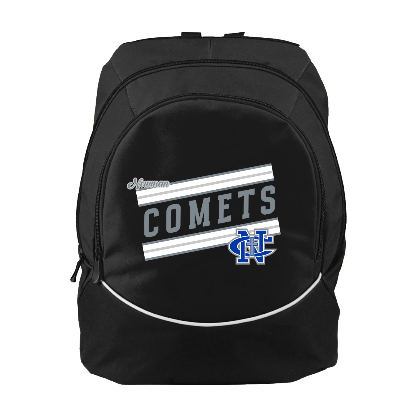 Sport-Tek Rec Backpack - black white - Newman Central Catholic High ...