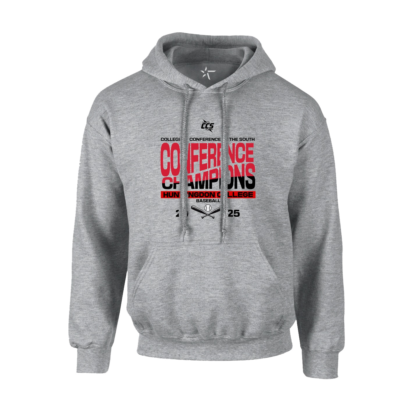 Huntingdon Baseball CHAMPIONS - Fleece Hoodie - sport grey - Collegiate ...