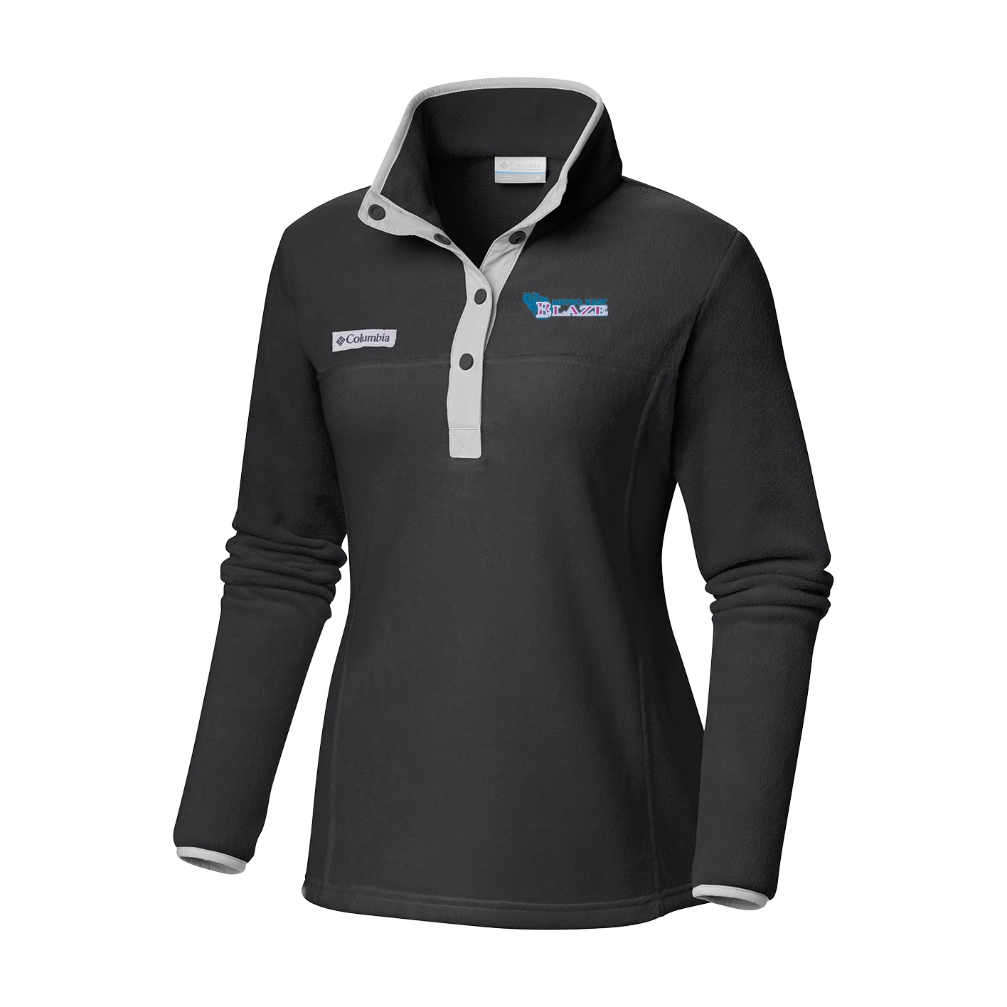 Benton Springs Half Snap Pullover - Black - Metro East Blaze Softball ...