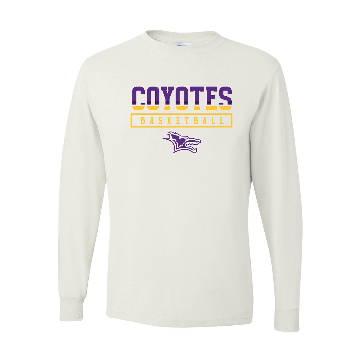 Youth Dri-Power Long Sleeve T-Shirt - White - Kansas Wesleyan ...