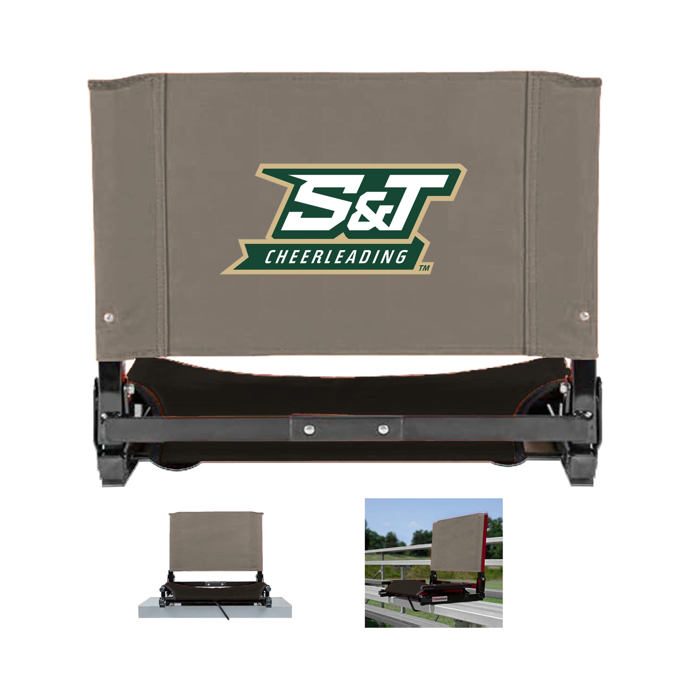 Dreamseat Stadium Chair - gray - Missouri University of Science And Technology - CHEERLEADING ...