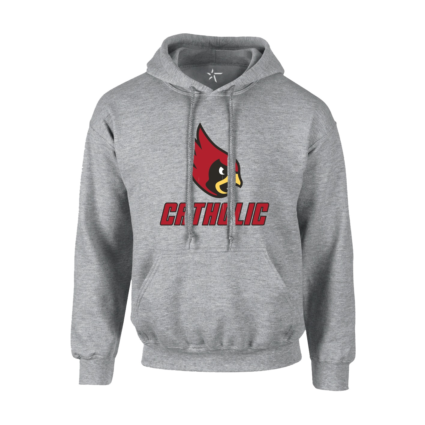 Fleece Hoodie - sport grey - The Catholic University of America Shop ...