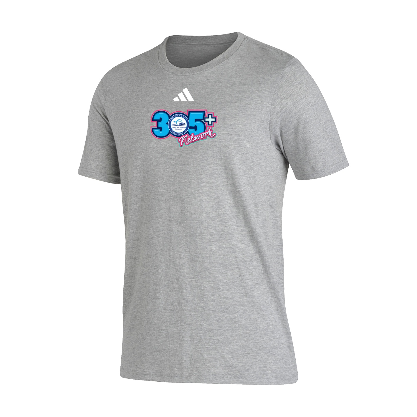 305 NETWORK - Men's Fresh Short Sleeve Tee - medium grey heather - Miami-Dade Public Schools ...