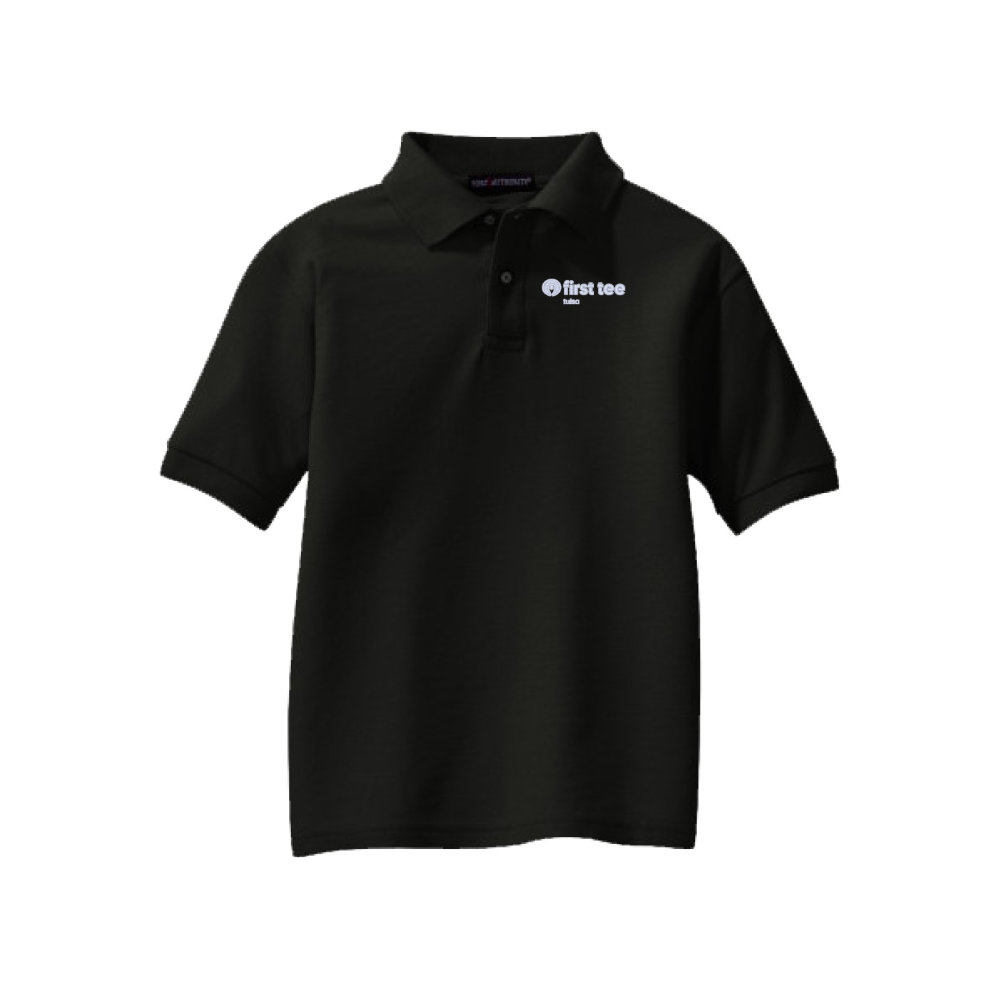 Youth Classic Polo - black - First Tee — Tulsa Shop | Athletic Solutions