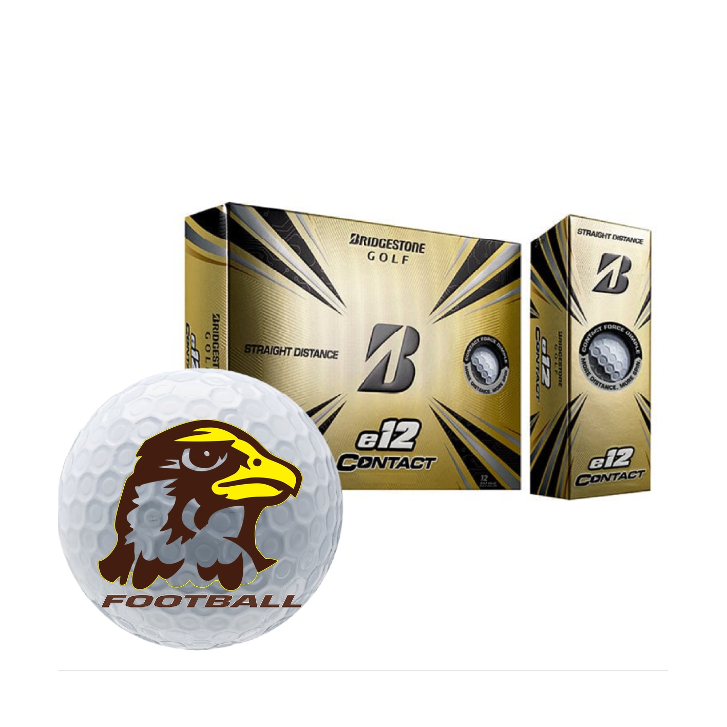 Bridgestone e12 Contact - white - Quincy University - FOOTBALL Shop ...